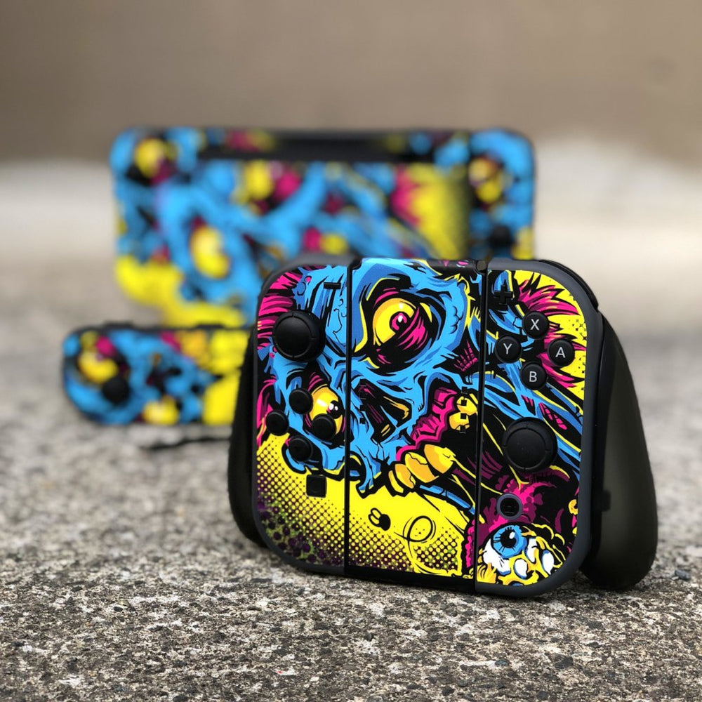 Nintendo Switch Turtle Time Raph Skin Decal Kit - Game Decal