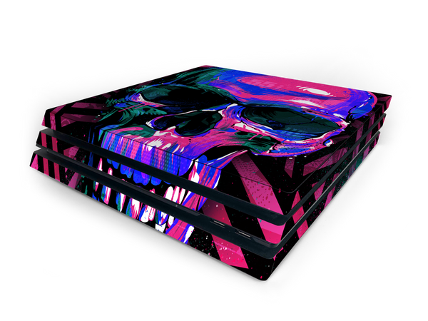 Sony PS4 Pro Cyber Skull Skin - Game Decal