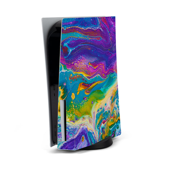PLAYSTATION 5 PAINT POUR PURPLE SKIN - Game Decal
